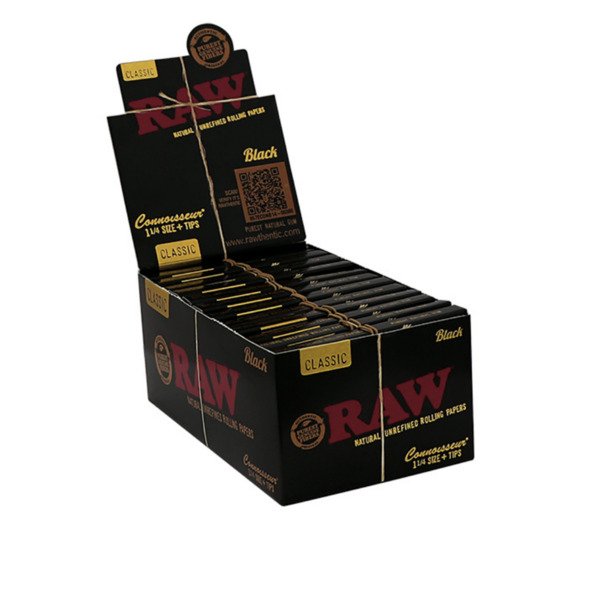 Raw Black Papirići za Motanje 1¼ +Flopovi