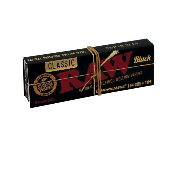 Raw Black Papirići za Motanje 1¼ +Flopovi
